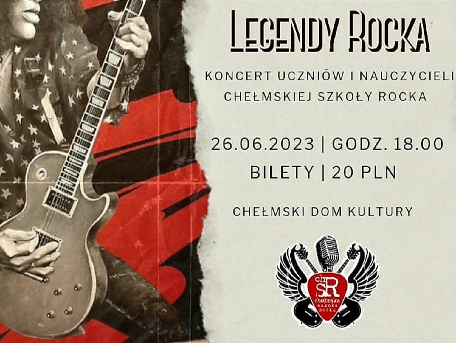 Koncert. W Chadeku zaśpiewają piosenki legend rocka